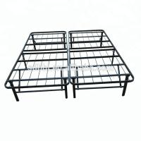 China Foldable Modern Top-Class Queen Size Metal Iron Bed Frame for Custom Home Furniture for sale
