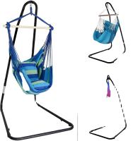 China Qingdao Port Adjustable Modern Curved Hammock Chair Swing Stand for Indoor and Outdoor for sale