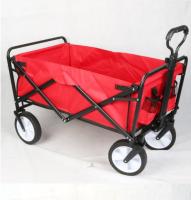 China OEM Customizable Tool Usage Heavy Duty Steel Trolley Garden Cart with Four-Wheel for sale