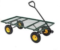 China Industrial Green Heavy Duty Aluminium Camp Cart Wagon with 300kg Capacity and Wheel Design for sale
