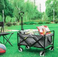 China Collapsible Folding Four-wheel Wagon Cart for Portable 300LBS Garden Pull Heavy Duty for sale