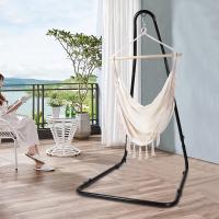 China Multiple Weather Resistant Curved Hammock Chair Swing Stand For Hanging Chair Lounger for sale