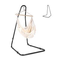 China Multiple Weather Resistant Curved Hammock Chair Swing Stand For Hanging Chair Lounger for sale