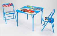 China Metal Folding Card Kids Party Table and Chair Sets Modern Design for Children's Study for sale