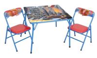 China Metal Folding Card Kids Party Table and Chair Sets Modern Design for Children's Study for sale