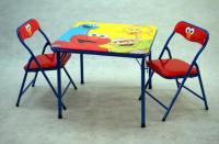 China Versatile Metal Kids Folding Table And Chairs Set Suitable For Indoor And Outdoor for sale