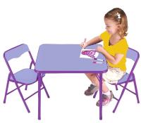 China Versatile Metal Kids Folding Table And Chairs Set Suitable For Indoor And Outdoor for sale