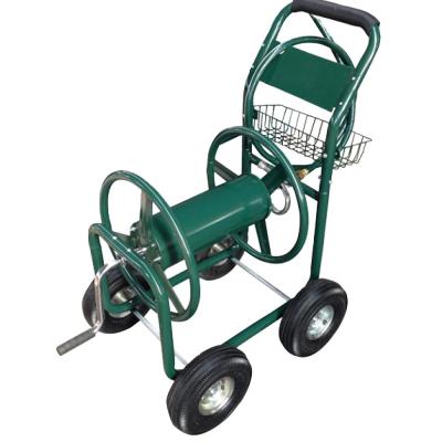 China Two-Wheel Outdoor Heavy Duty Water Hose Reel Cart for Garden Yard Planting Farm for sale