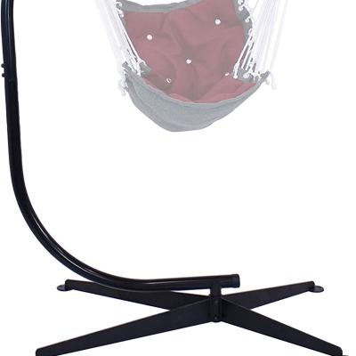 China Customized Color Metal C Style Type Frame Hammock Chair Stand Easy Collapsible Design for sale