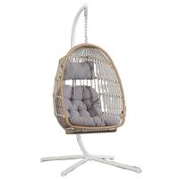 China 260KGS Weight Capacity Metal C Style Type Frame Hammock Chair Stand for Outdoor Leisure for sale
