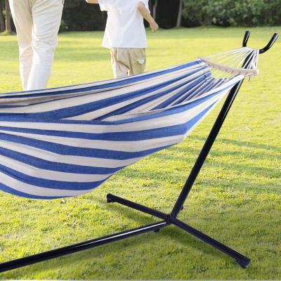 China Double Hammock With Stand and Storage Bag Included Heavy Duty for Living Room Benefit for sale
