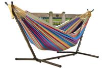 China Double Hammock With Stand and Storage Bag Included Heavy Duty for Living Room Benefit for sale
