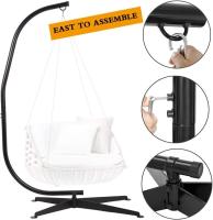 China Sturdy Metal C Style Type Frame Hammock Chair Stand 21.5kg Maximum Load for sale