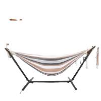 China Customized Color Outdoor Garden Hammock With Stand 300LBS Capacity and Portable Swing for sale