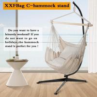 China Garden Swing Hammock Chair With Durable Hanging Kits And C Shape Swing Stand In Modern Design for sale