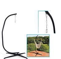 China Garden Swing Hammock Chair With Durable Hanging Kits And C Shape Swing Stand In Modern Design for sale