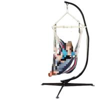 China Garden Swing Hammock Chair With Durable Hanging Kits And C Shape Swing Stand In Modern Design for sale