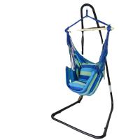 China Adjustable Easy Collapsible Curved Hammock Chair Swing Stand For Indoor And Outdoor for sale