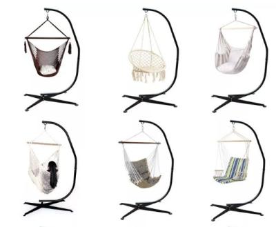 China 300LBS Outdoor C Frame Stand with Padded Soft Cushioned Hanging Hammock Swing Chair within Qingdao Port for sale
