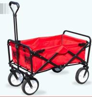 China Logo Customized Logos Heavy Duty Steel Trolley Hand Folding Garden Cart for Shopping for sale