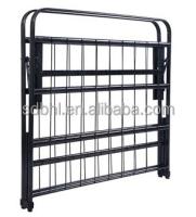 China Storage Affordability Iron Metal Folding Bed for Adult Guest in Modern Design for sale