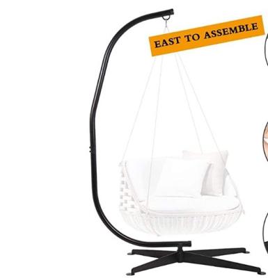 China Outdoor Activity 360 Degree Rotation Hammock Chair C-Stand for General Outdoor Furniture for sale