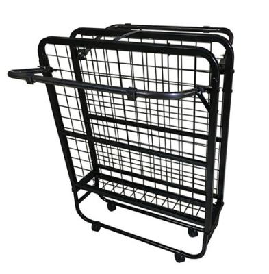 China Convenient Single Folding Metal Bed for Home and Outdoor Activities for sale