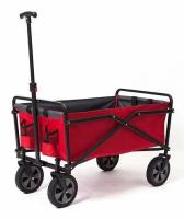 China Four-wheel Fabric Camping Trolley Folding Wagon 260KGS Capacity for Outdoor Adventures for sale