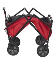 China Four-wheel Fabric Camping Trolley Folding Wagon 260KGS Capacity for Outdoor Adventures for sale