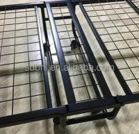 China Moveable Single Folding Bed Metal Folded Yes Mail Packing Y Hotel Extra Bed for sale