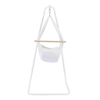 China Hotel Height Adjustable Solid Steel Construction Hanging Hammock Chair Stand at Qingdao Port for sale