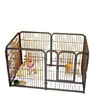 China Portable Metal Folding Dog Kennels and Run Fence Panels Perfect for Outdoor Furniture for sale