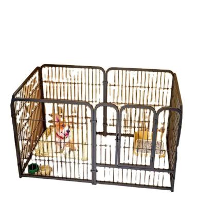 China Portable Metal Folding Dog Kennels and Run Fence Panels Perfect for Outdoor Furniture for sale