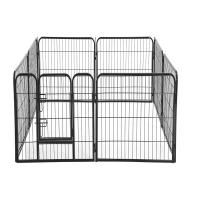 China Portable Metal Folding Dog Kennels and Run Fence Panels Perfect for Outdoor Furniture for sale
