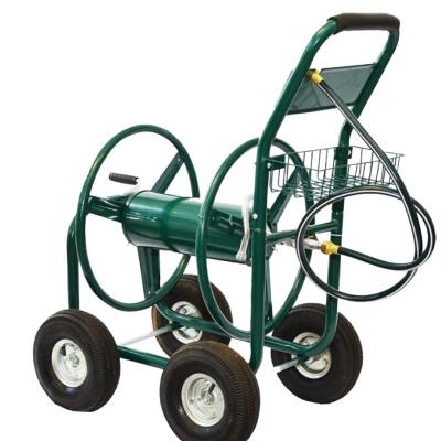 China 60*102*42.5 Iron Outdoor Heavy Duty Water Hose Reel Cart for Garden Yard Planting Farm for sale