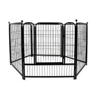China Portable Metal Folding Dog Kennels and Run Fence Panels Perfect for Outdoor Furniture for sale
