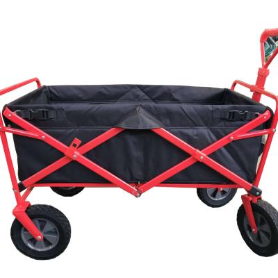 China Stainless Steel Collapsible Folding Utility Cart For Camping And Beach for sale