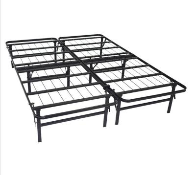China Hotel Queen Size Metal Folding Bed Frame with Storage Space in Coastal Design Style for sale