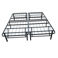 China Hotel Queen Size Metal Folding Bed Frame with Storage Space in Coastal Design Style for sale