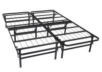 China Hotel Queen Size Metal Folding Bed Frame with Storage Space in Coastal Design Style for sale