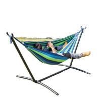China Double Hammock Stand Portable Free Standing Hammock Chair for Outdoor and Activity for sale