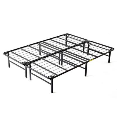 China King House Bedroom Metal Platform Bed Frame with Smart Base in Coastal Design Style for sale