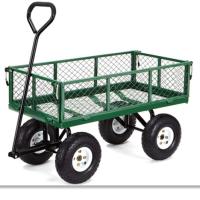 China 86*46*85cm Dimension Steel Mesh Garden Folding Utility Wagon for Convenient Transport for sale