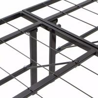 China Black Steel Wire Folding Single Bed Base with Convenient Foldability for sale