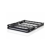 China Metal Bed Frame for Modern Bedroom Furniture Simple Design Slatted Base and Foldable for sale