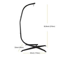 China Outdoor Furniture Metal C Style Type Frame Hammock Chair Stand for Apartment Living for sale
