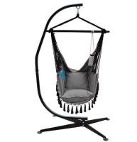 China Outdoor Leisure Furniture C Shaped Swing Chair with Stainless Steel Construction for sale