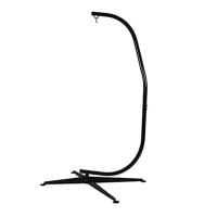 China Outdoor Furniture Space Saving Solid Steel Hammock Chair C Stand Durable and Heavy Duty for sale