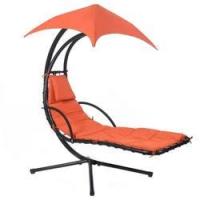 China Customized Color Hanging Chaise Lounger Chair with Canopy and 260KGS Weight Capacity for sale