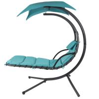 China Customized Color Hanging Chaise Lounger Chair with Canopy and 260KGS Weight Capacity for sale